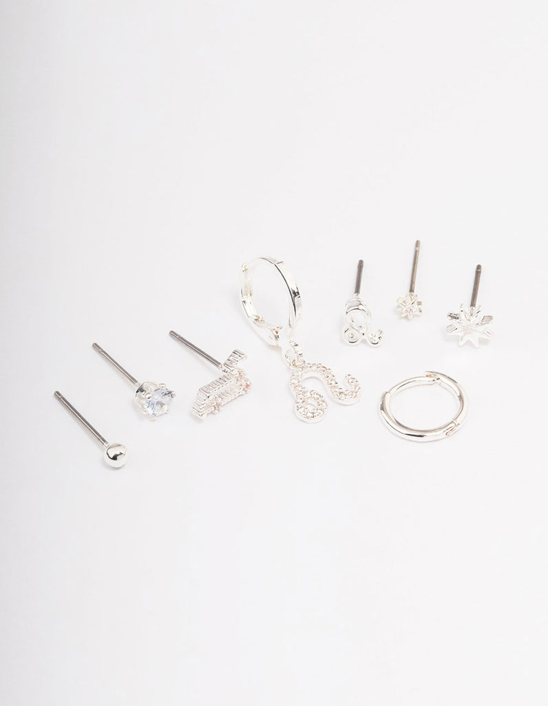 Silver Plated Leo Earring Pack - Lovisa