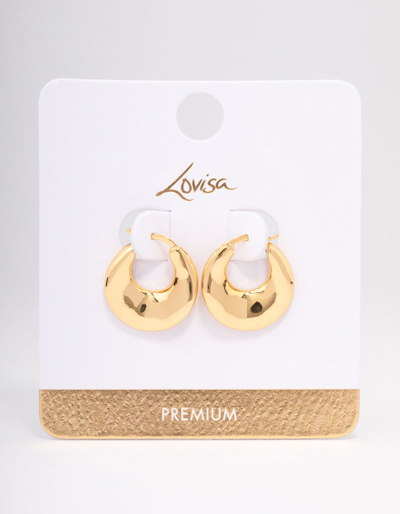 Gold Plated Small Hoop Earrings - Lovisa