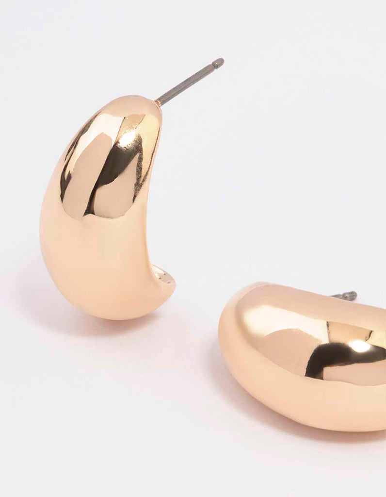 Gold Chunky Bubble Hoop Earrings - Lovisa