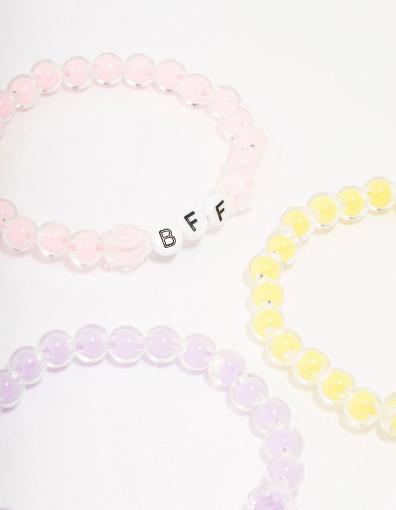 Pastel Beaded Friendship Bracelet 5-Pack - Lovisa