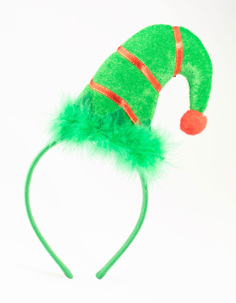 Green Fabric Elf Hat Headband - Lovisa
