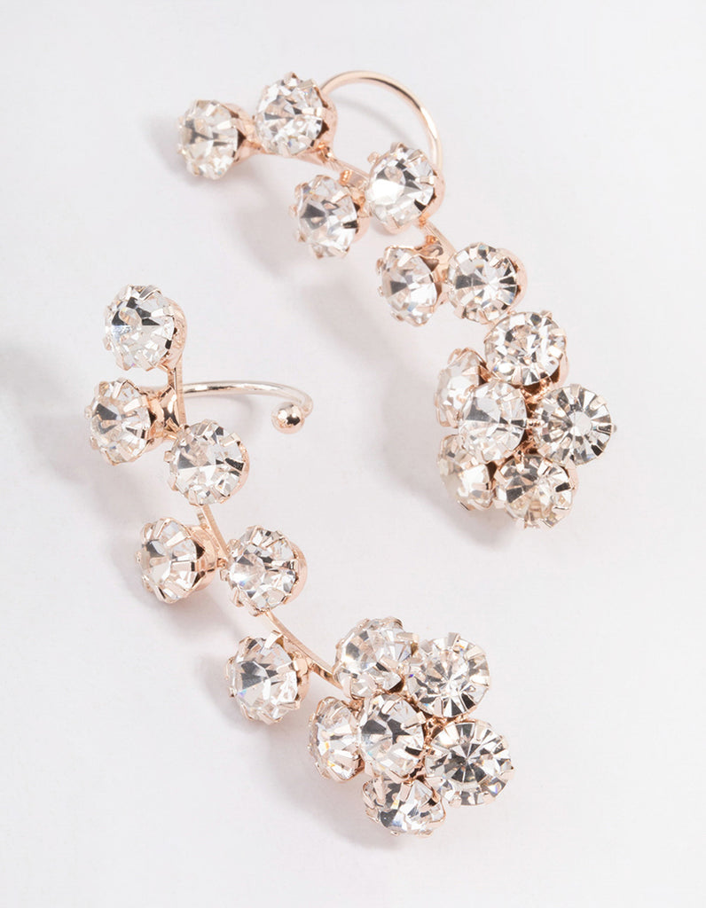 Rose Gold Flower Vine Earring Cuff - Lovisa
