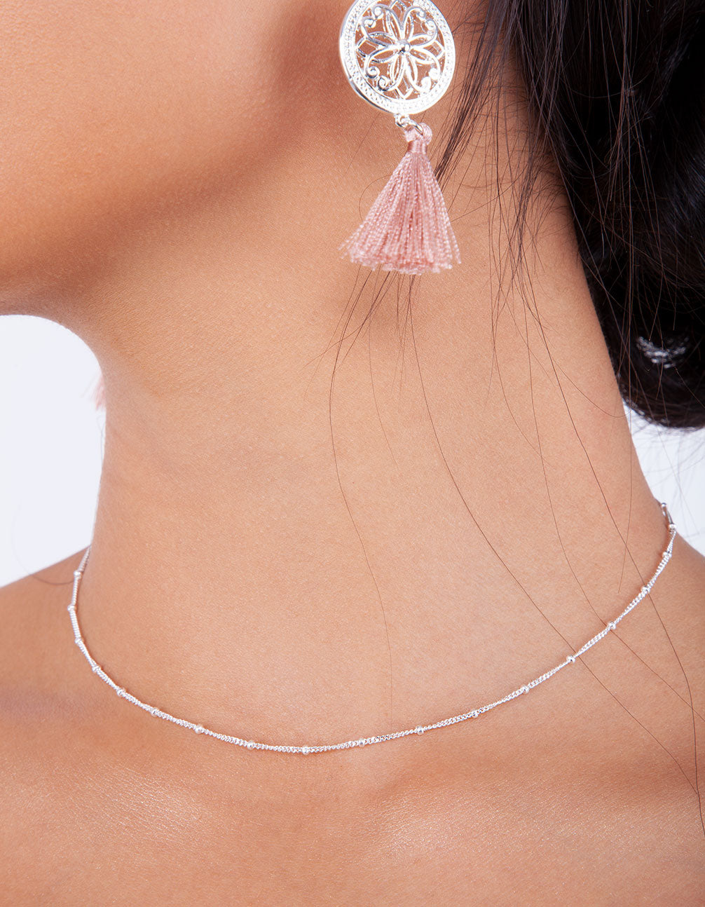 Sterling Silver Fine Ball Chain Choker - Lovisa