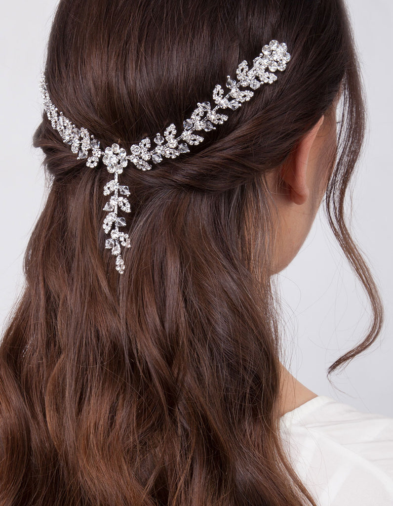Crystal Flower Vine Drape Hair Piece - Lovisa