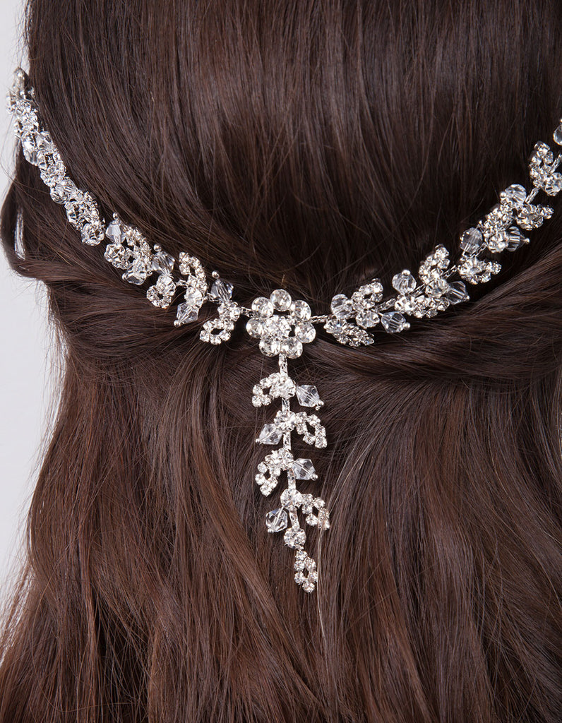 Crystal Flower Vine Drape Hair Piece - Lovisa
