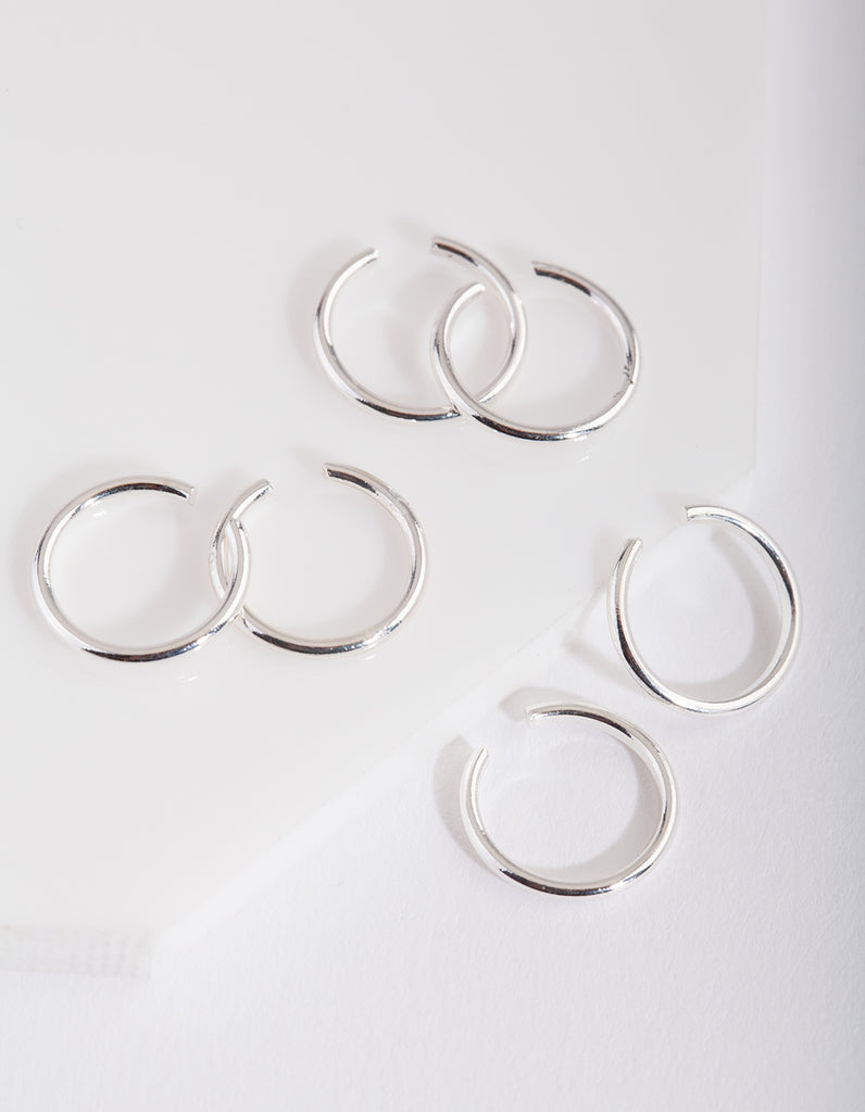 Silver Mini Faux Body Jewellery Rings - Lovisa