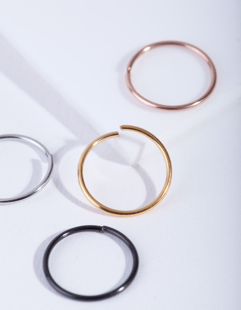 Mixed Metal Classic Nose Ring Pack - Lovisa