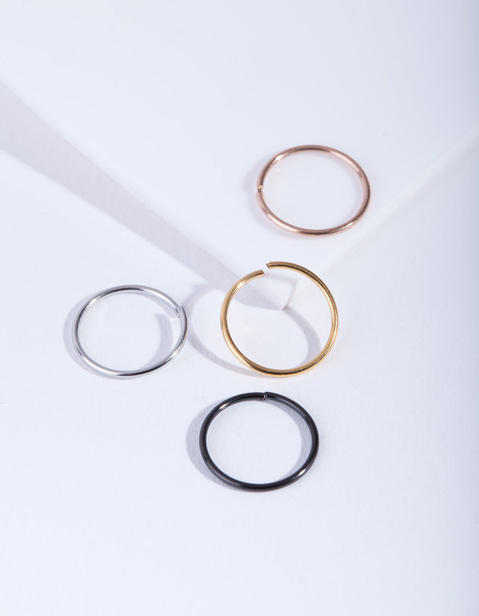 Mixed Metal Classic Nose Ring Pack - Lovisa