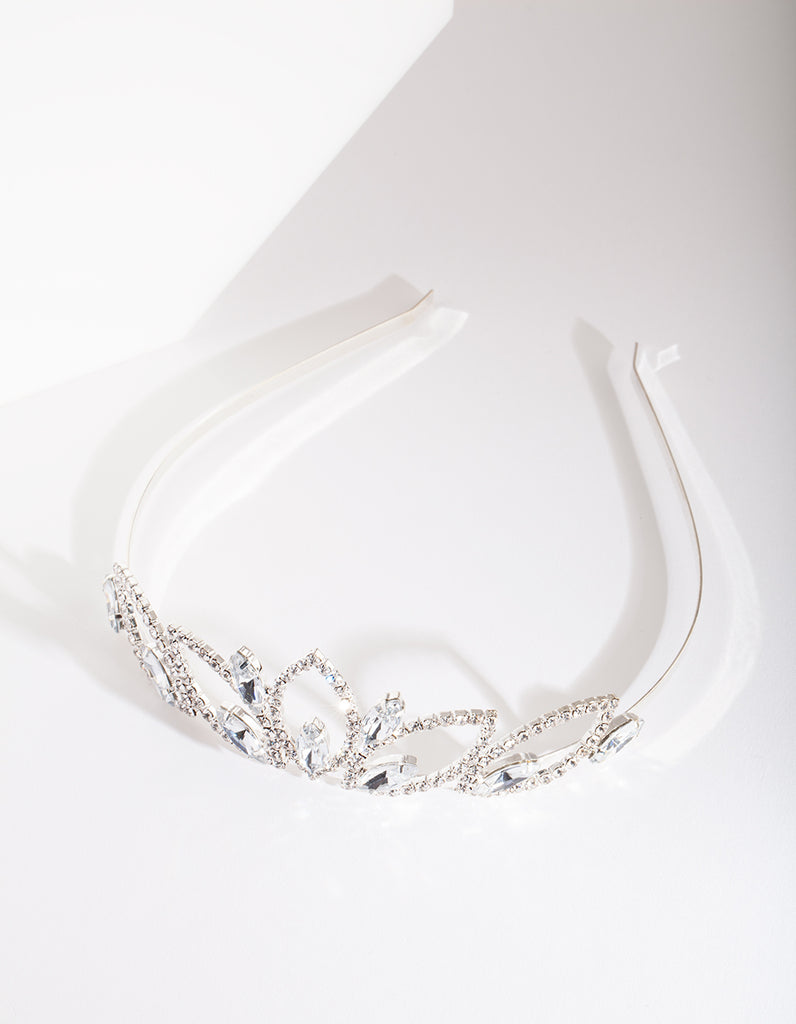 Silver Diamante Stone Tiara - Lovisa
