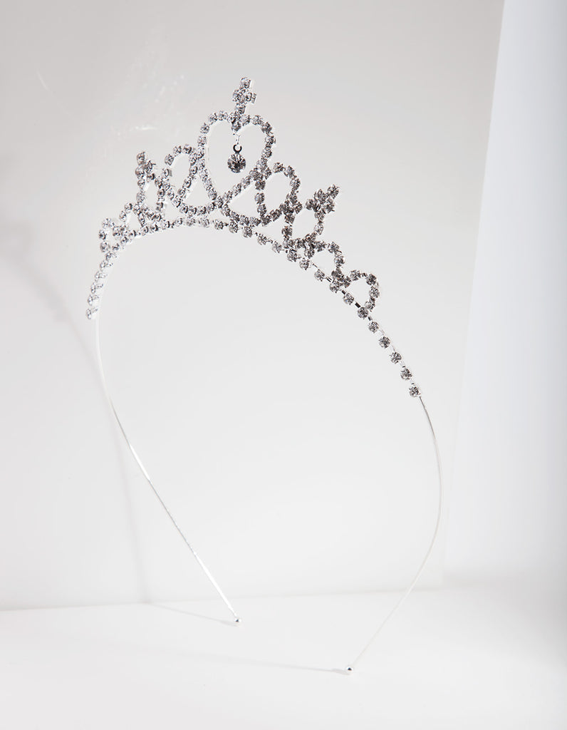 Kids Silver Diamante Tiara - Lovisa