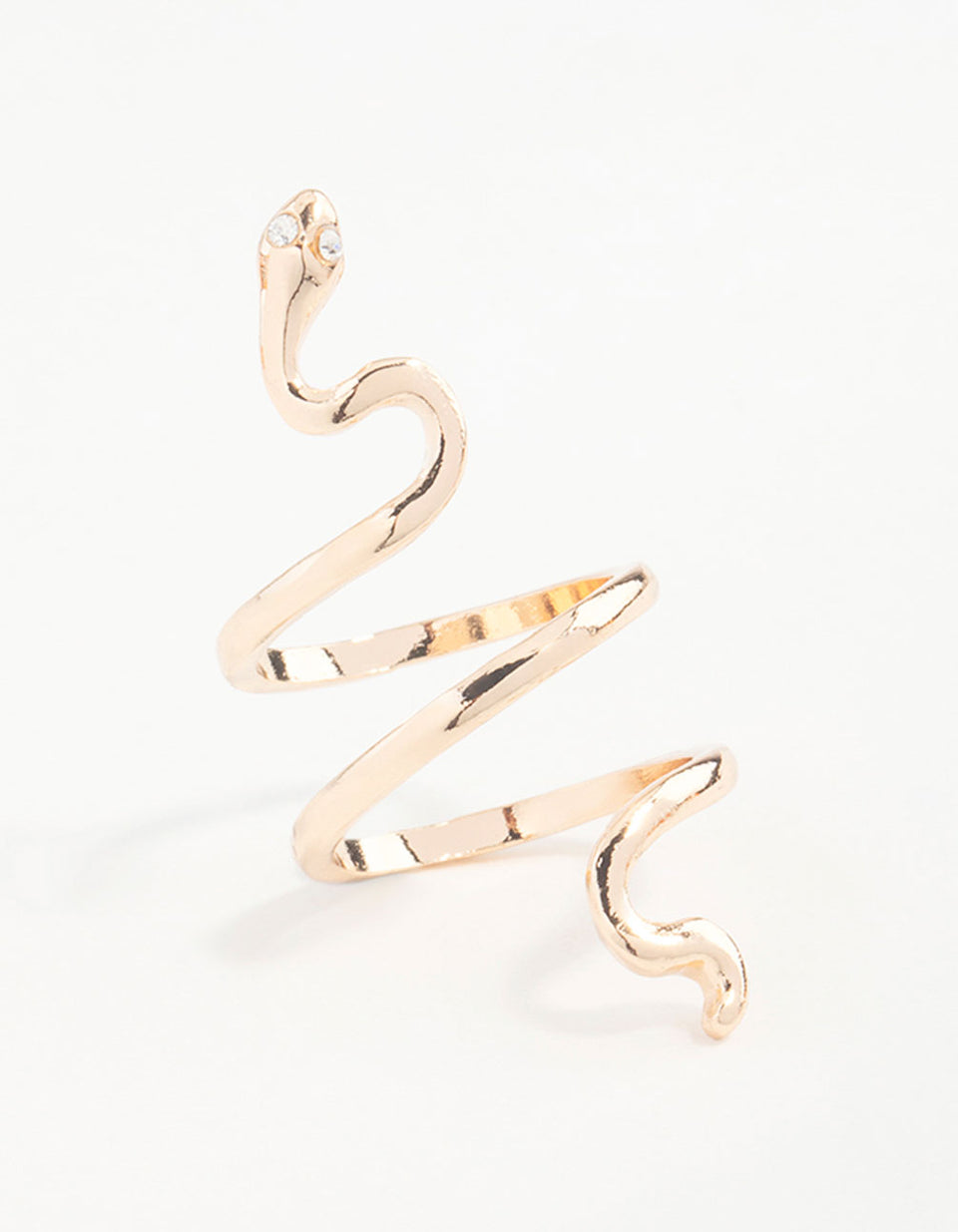 Gold Fine Sleek Snake Ring - Lovisa