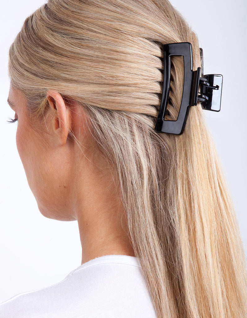 Rectangle Black Claw Clip - Lovisa