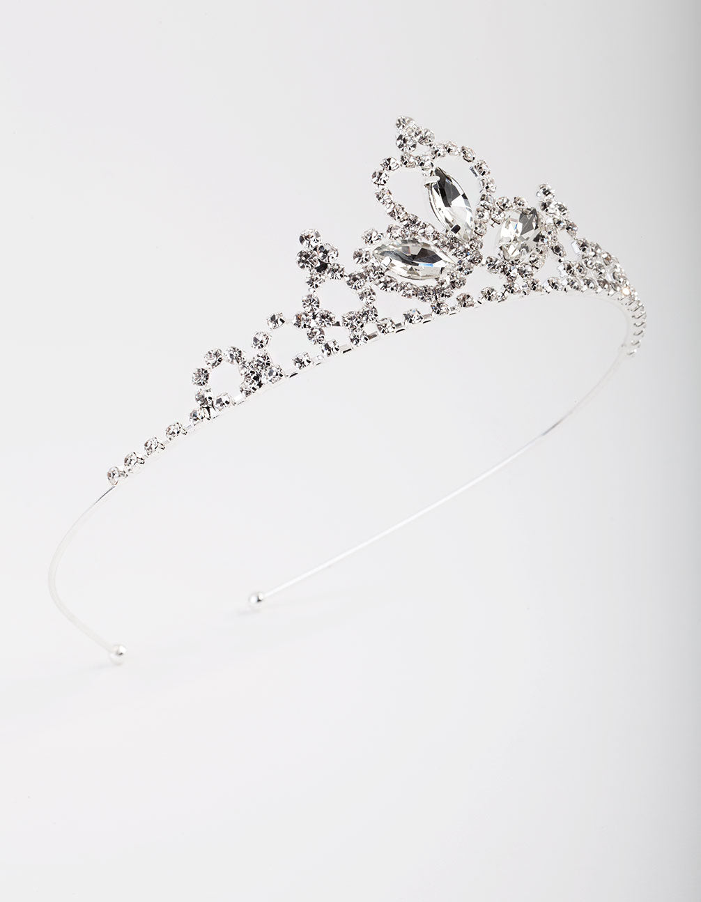 Kids Silver Diamante Tiara Headband - Lovisa