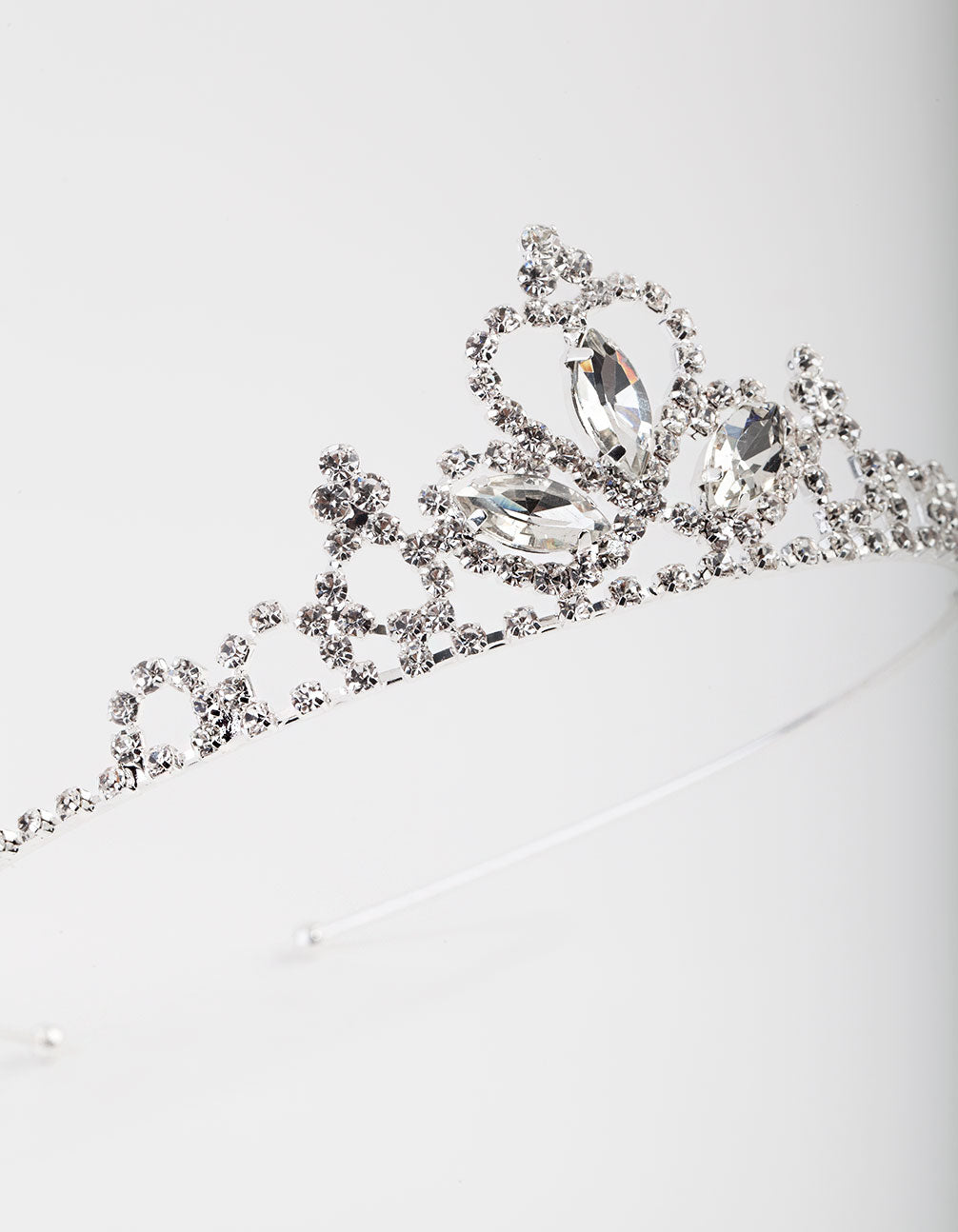 Kids Silver Diamante Tiara Headband - Lovisa