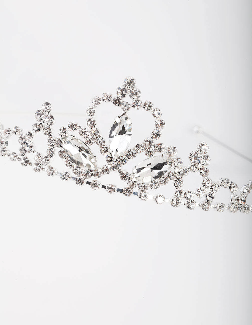 Kids Silver Diamante Tiara Headband - Lovisa