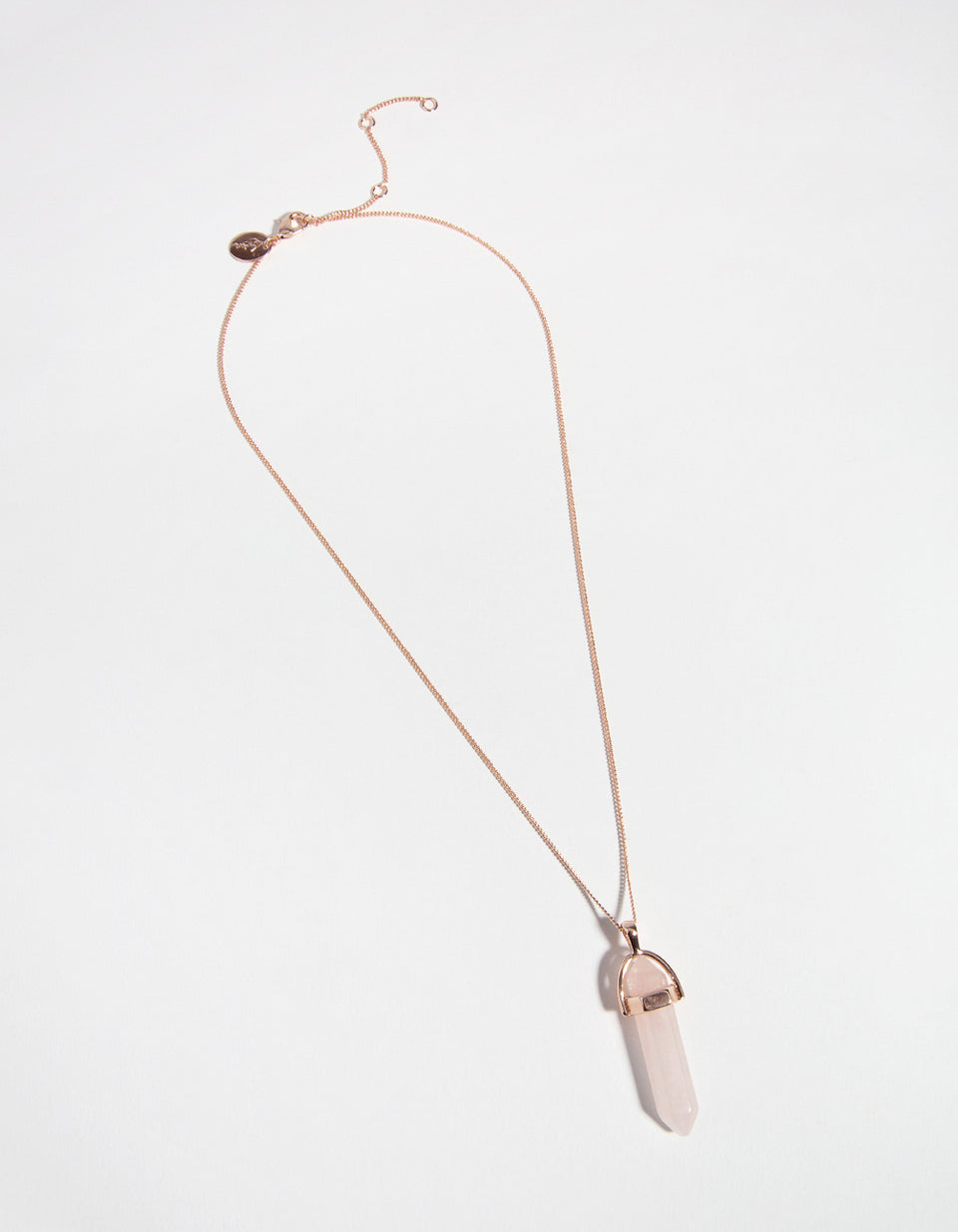Rose Gold Quartz Shard Necklace - Lovisa