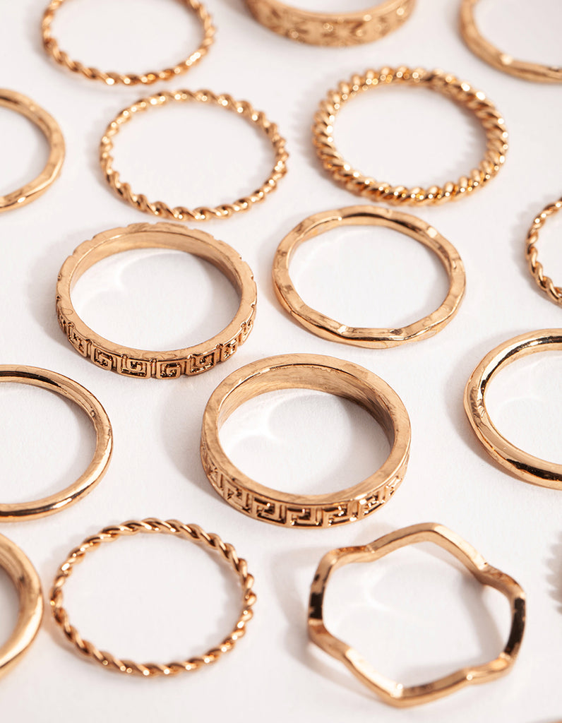 Gold Maze Key Ring 22-Pack - Lovisa