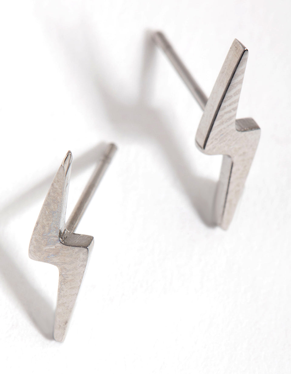 Titanium Lightning Stud Earrings - Lovisa