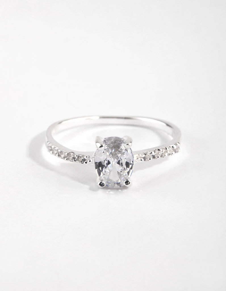 Sterling Silver Cubic Zirconia Ring - Lovisa