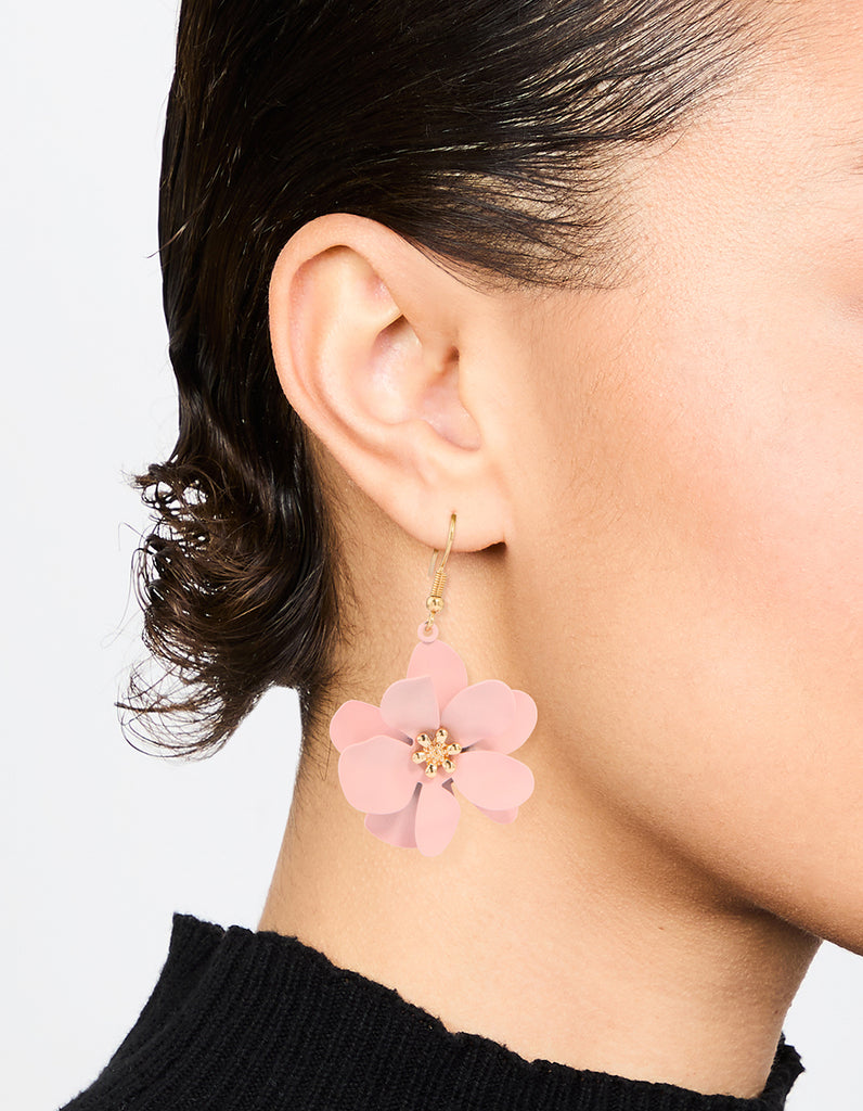 Gold Blush Petal Drop Earrings - Lovisa