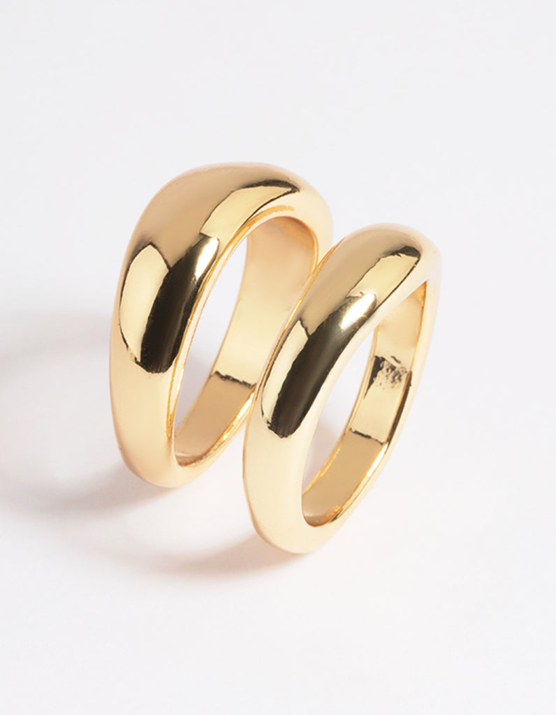 Gold Plated Ring Set - Lovisa