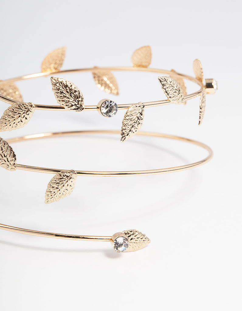 Gold Leaf Wrapped Arm Cuff - Lovisa