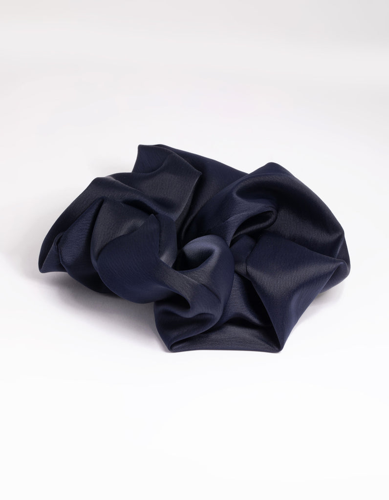 Large Navy Scrunchie - Lovisa