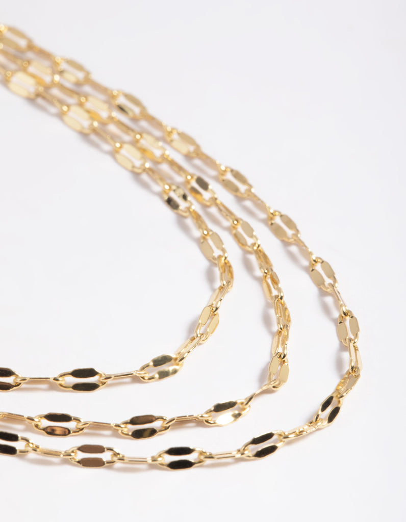 Gold Plated Drape Chain Anklet - Lovisa