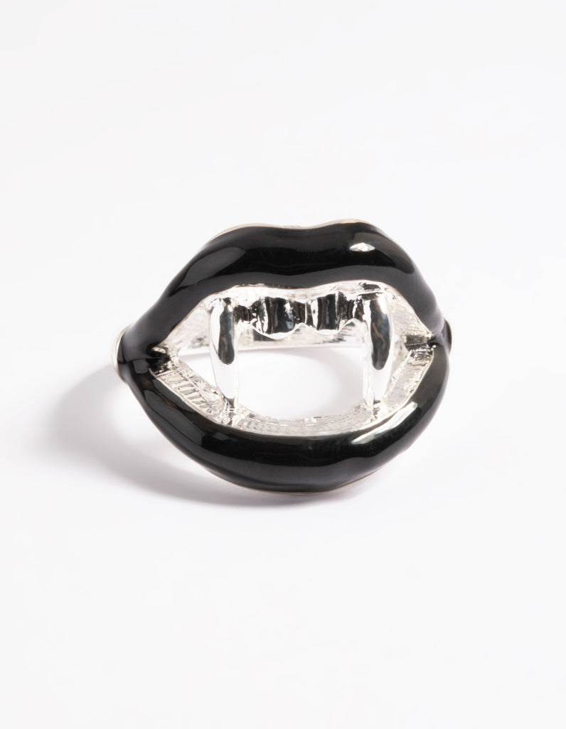 Silver Bite Me Ring - Lovisa