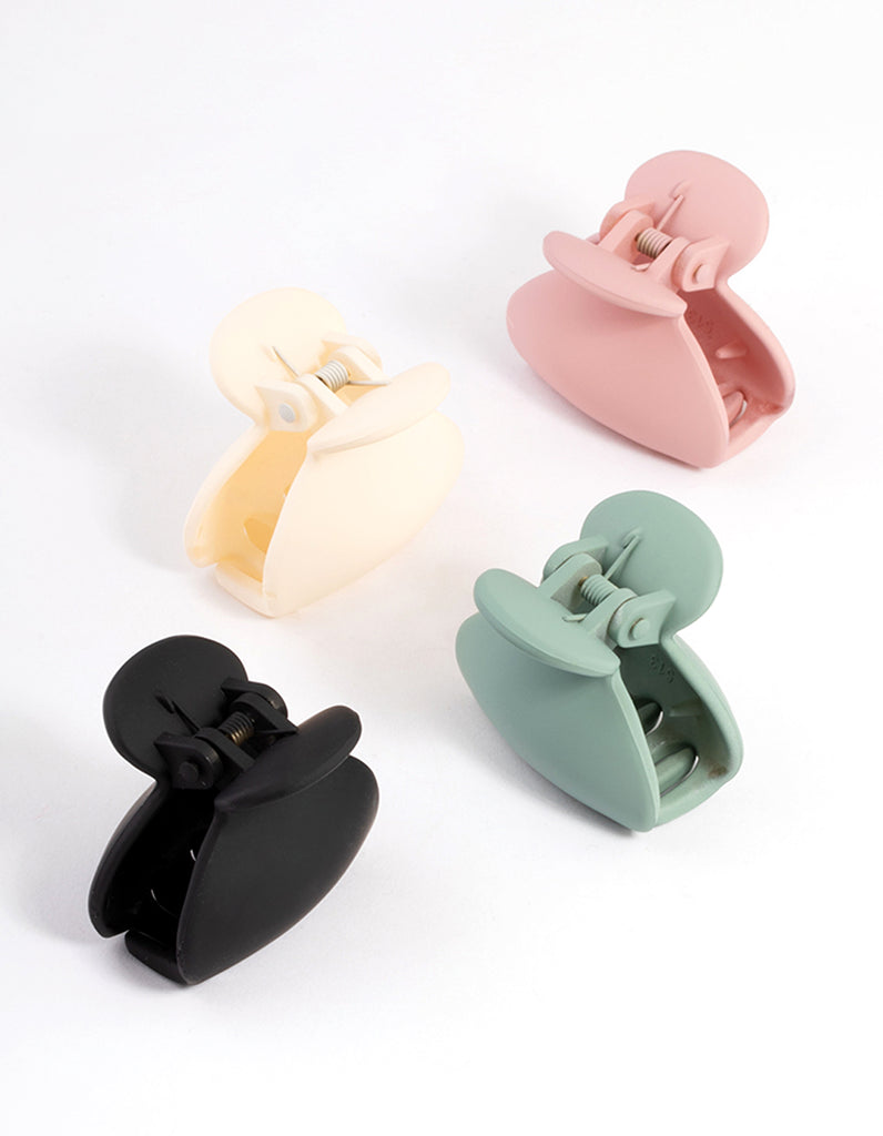 Acrylic Matte Mini Claw Clip 4-Pack - Lovisa