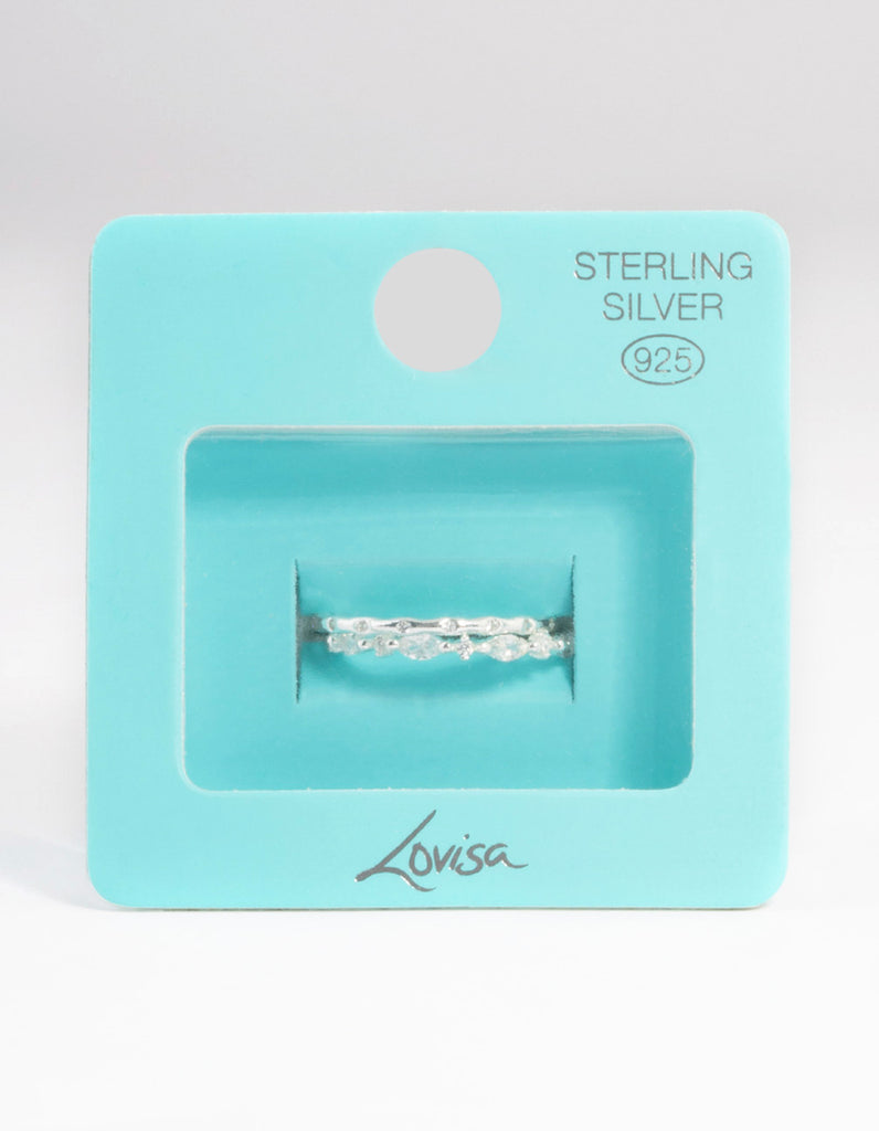 Sterling Silver Marquise Ring Pack - Lovisa