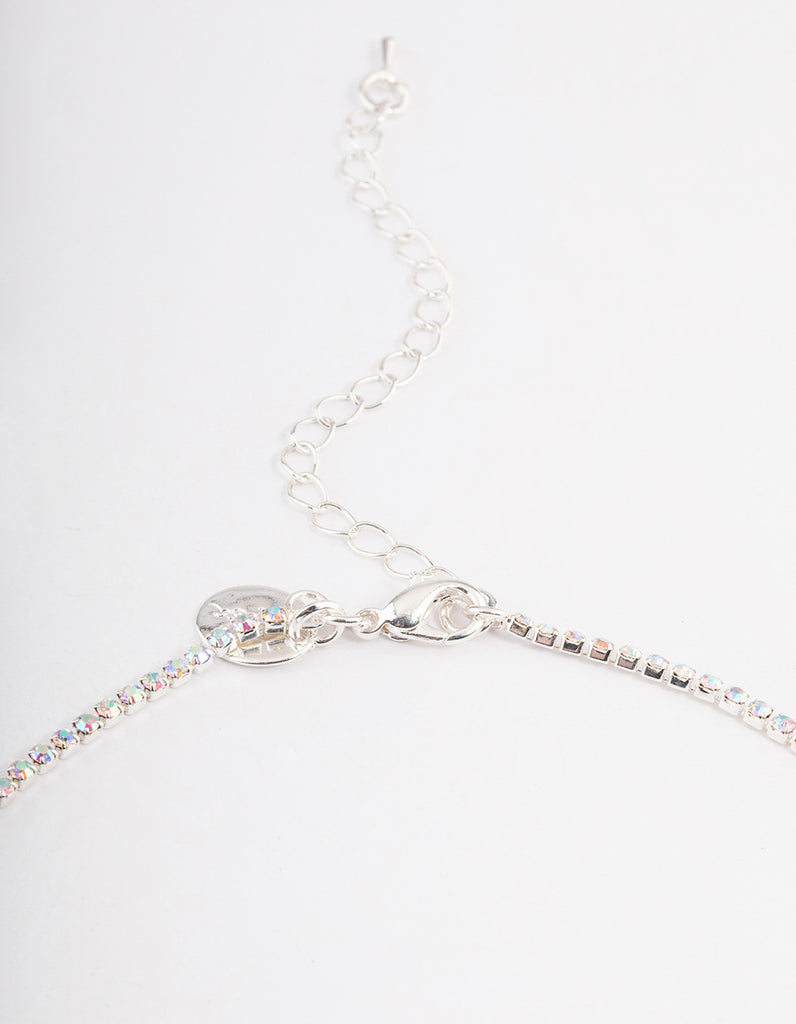 Silver DIamante Pointed Jewellery Set - Lovisa