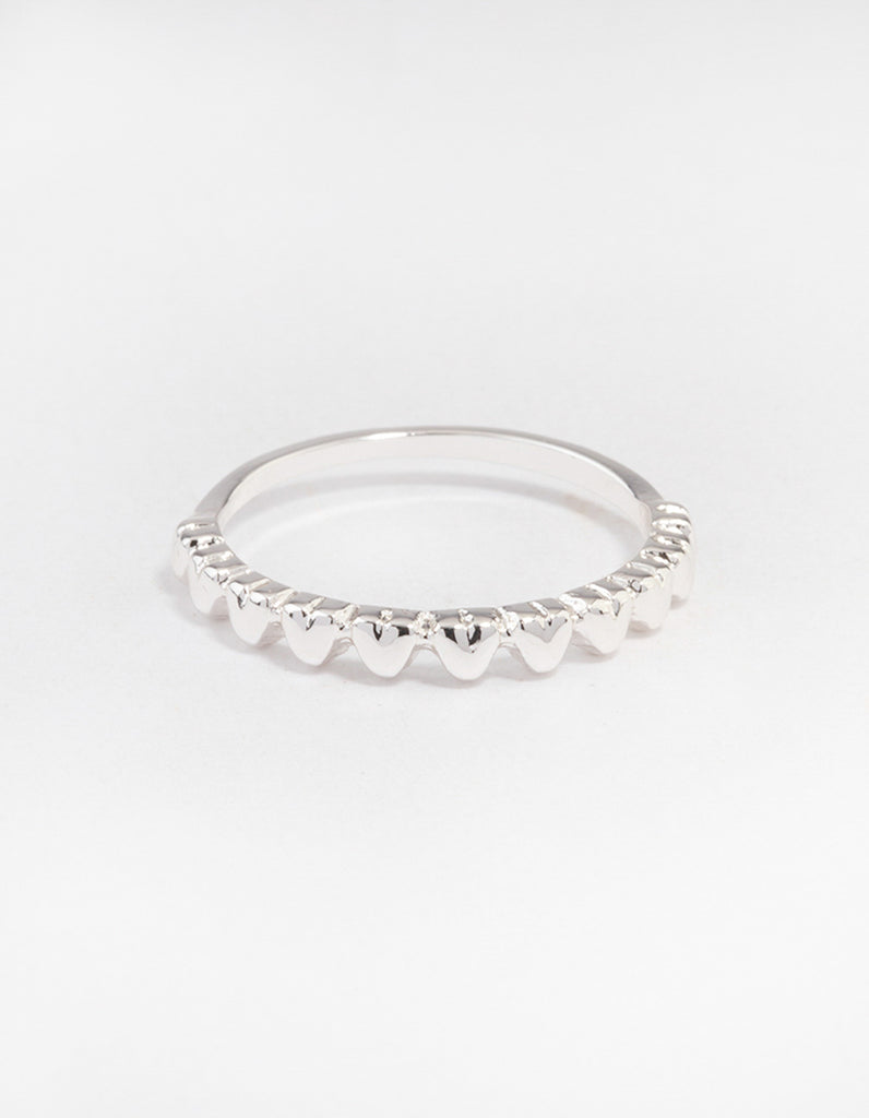 Silver Mini Hearts Ring - Lovisa