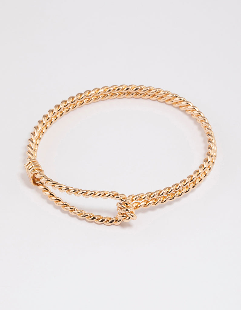 Gold Rope Link Bangle - Lovisa