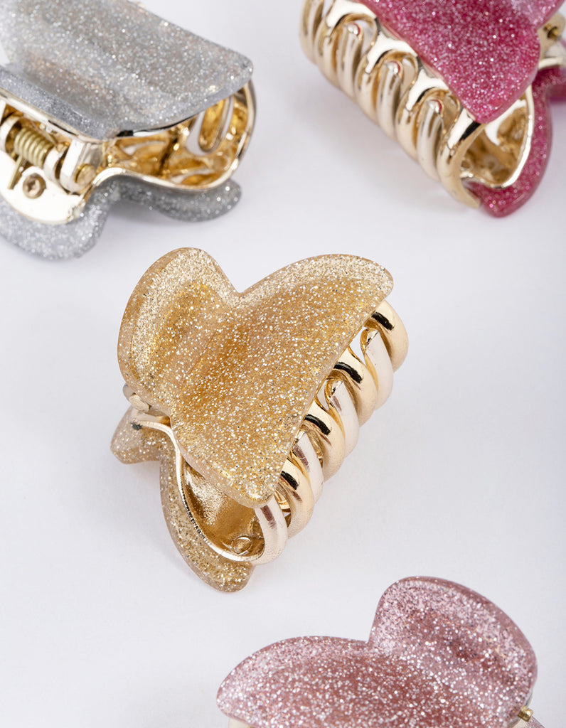 Acrylic Glitter Claw Clip 4-Pack - Lovisa