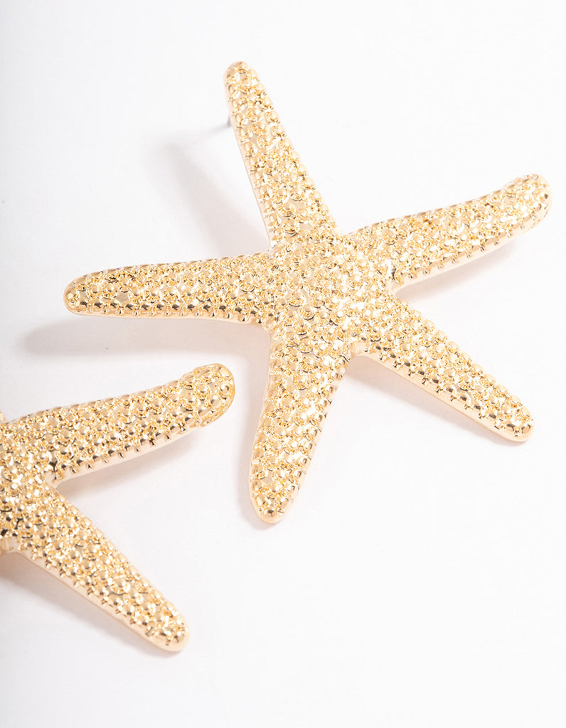 Gold Statement Star Earrings - Lovisa