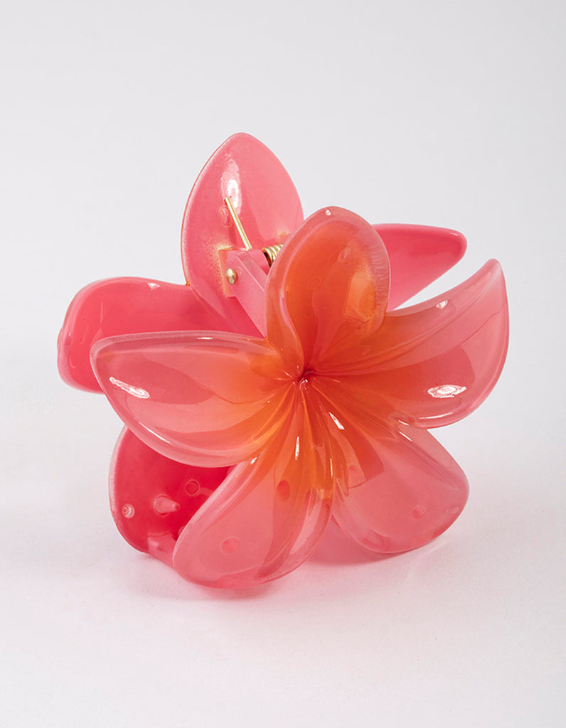 Pink Tropical Flower Claw Clip - Lovisa