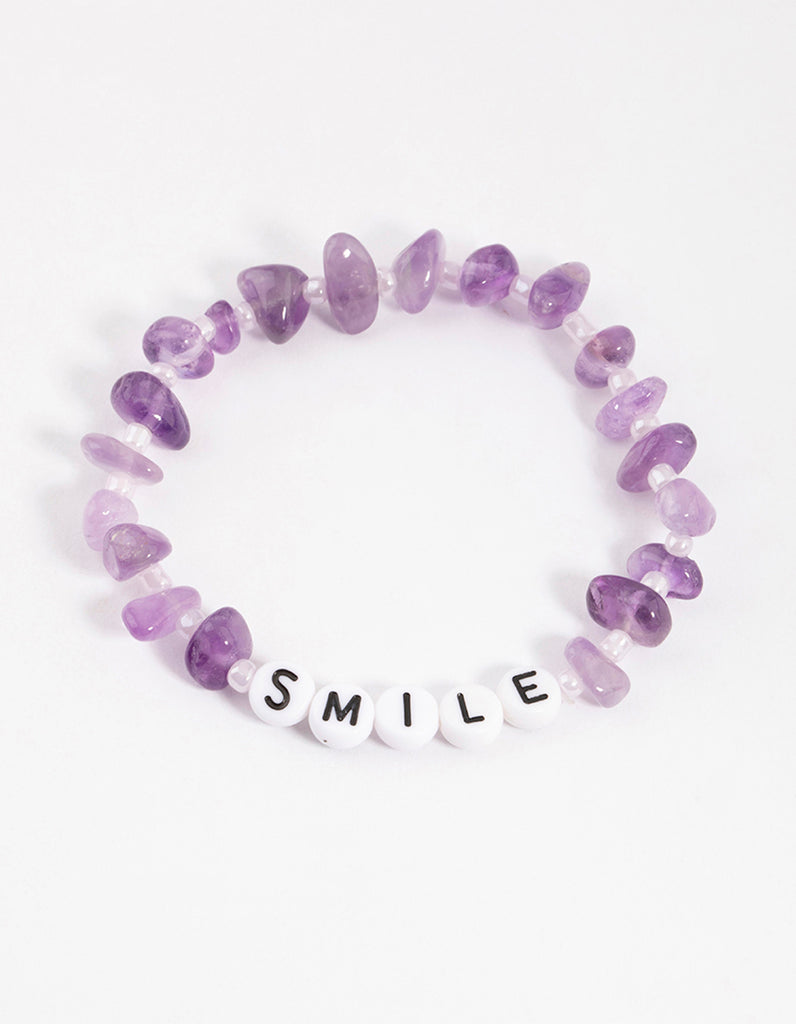 Amethyst Smile Bracelet - Lovisa