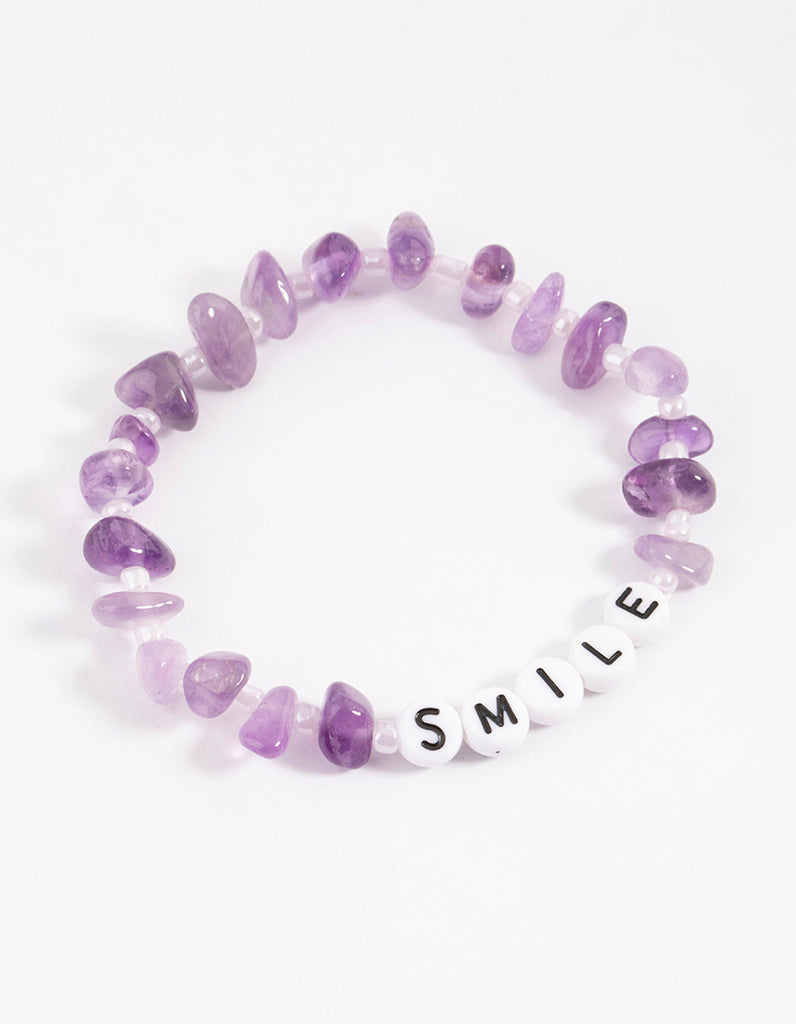 Amethyst Smile Bracelet - Lovisa