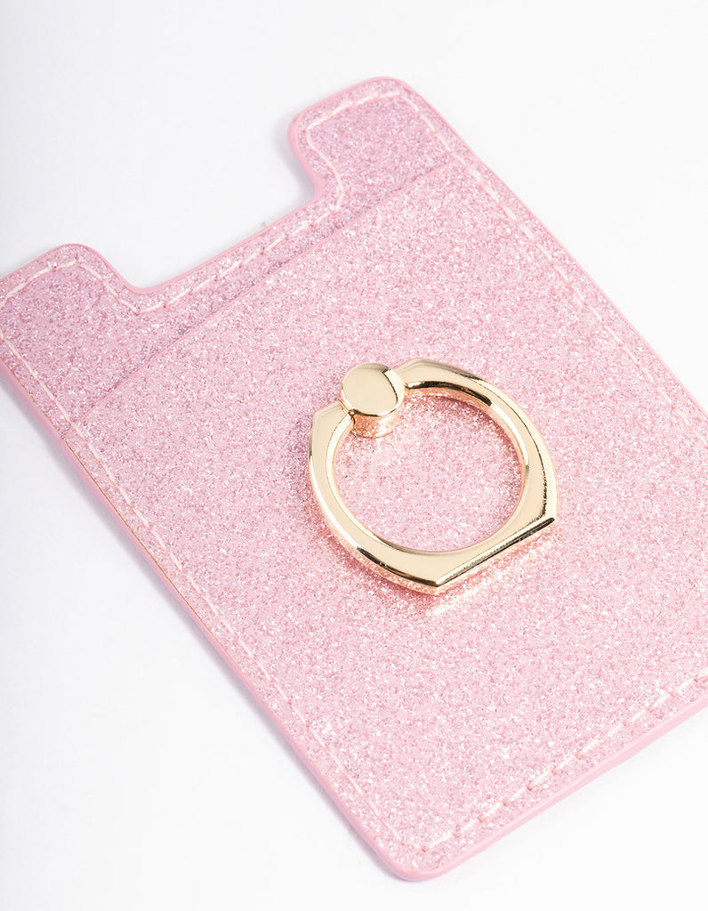 Pink Glitter Phone Wallet - Lovisa