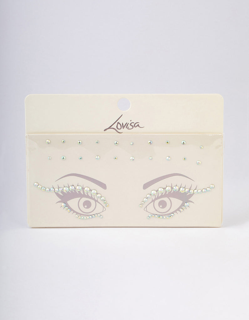 Acrylic Simple Strand Face Jewels - Lovisa