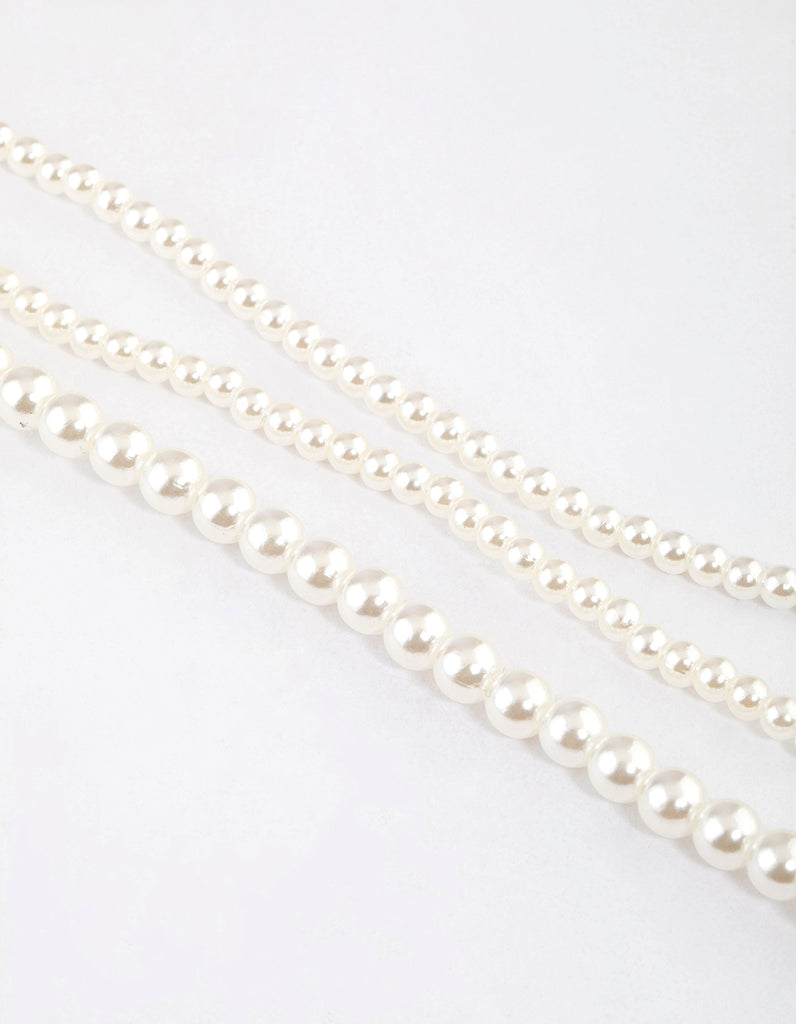 Pearl Trio Strand Hair Clips - Lovisa