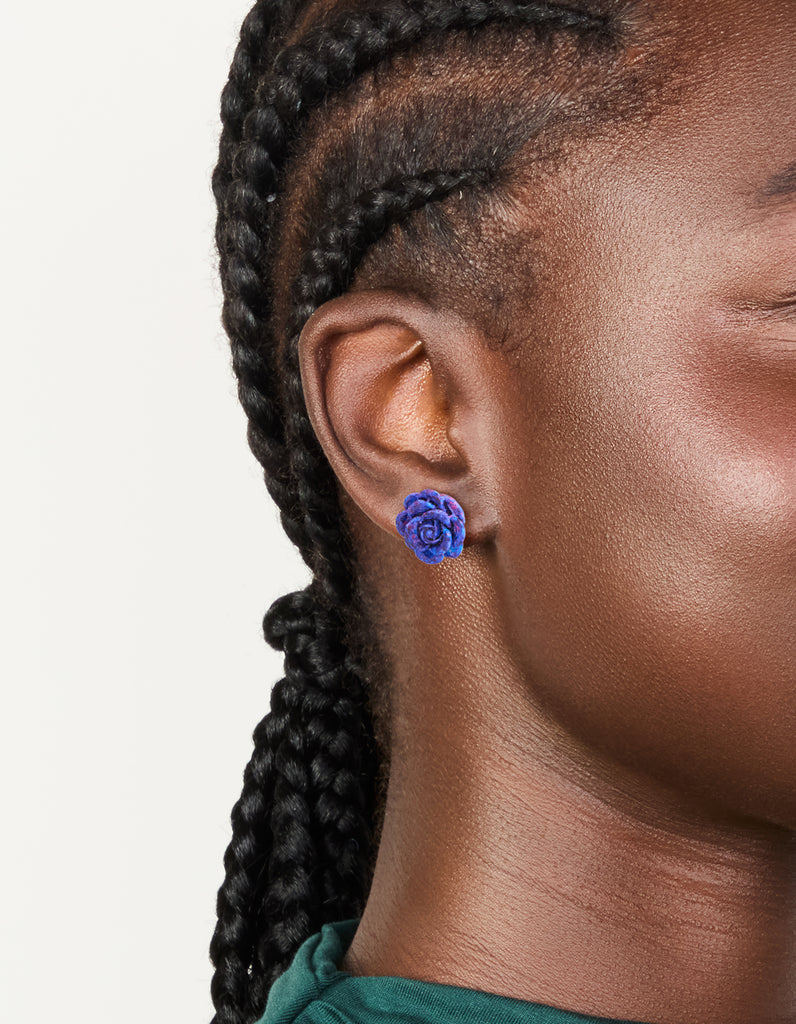 Watercolour Rose Stud Earrings - Lovisa