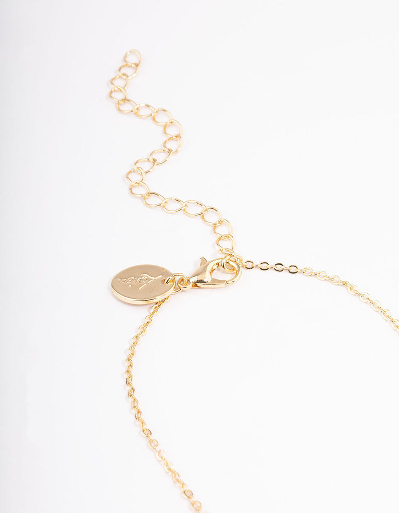 Gold Plated Angel Number '777' Layered Necklace - Lovisa
