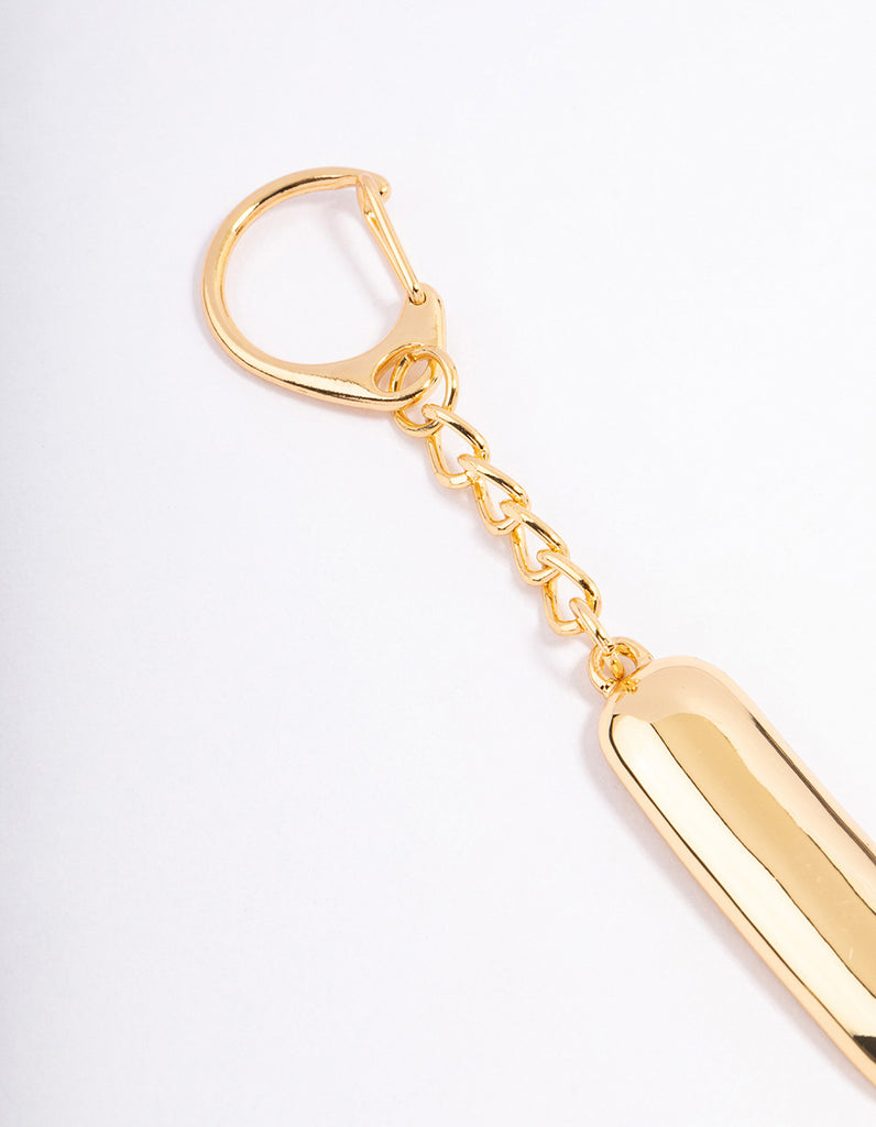 Gold Plated Letter L Key Chain - Lovisa