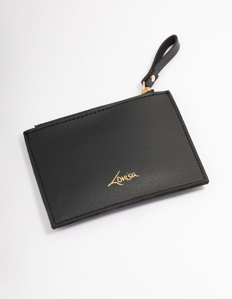 Black Rectangle Mini Wallet - Lovisa