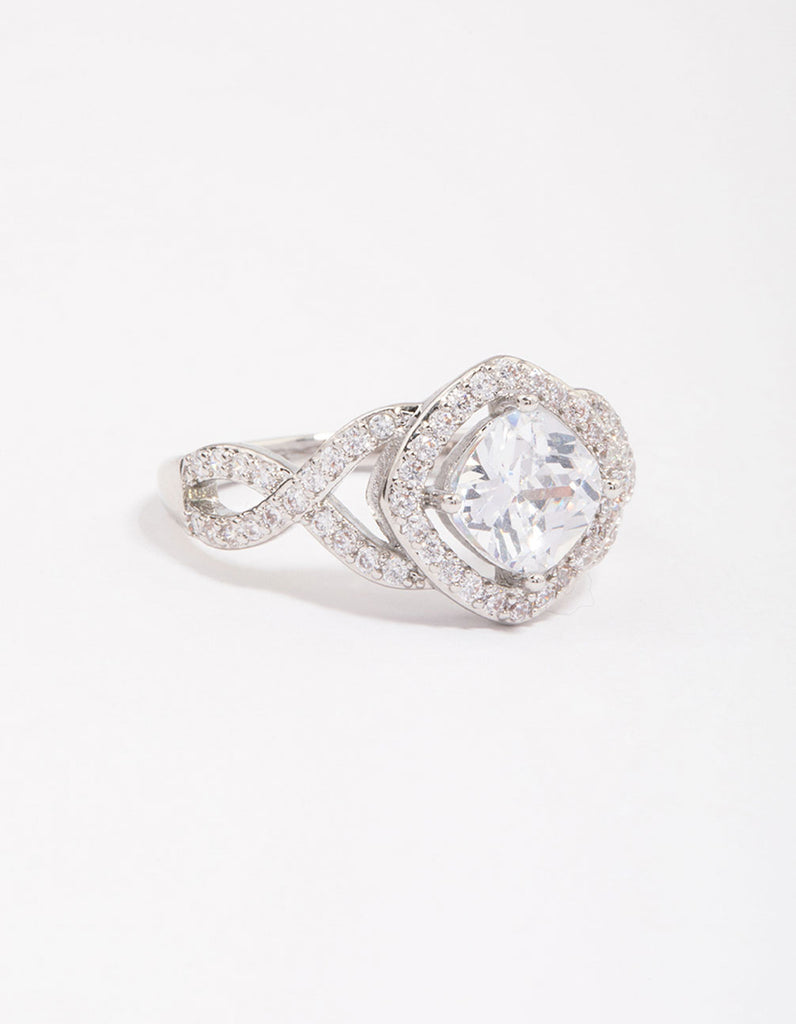 Silver Cushion Infinity Ring - Lovisa