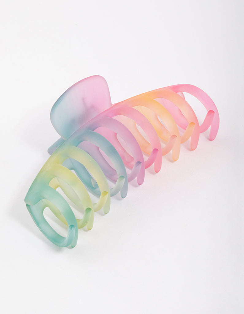 Rainbow Gradient Hair Claw Clip - Lovisa