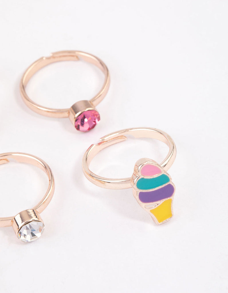Kids Candy Sweet Ring 6-Pack - Lovisa