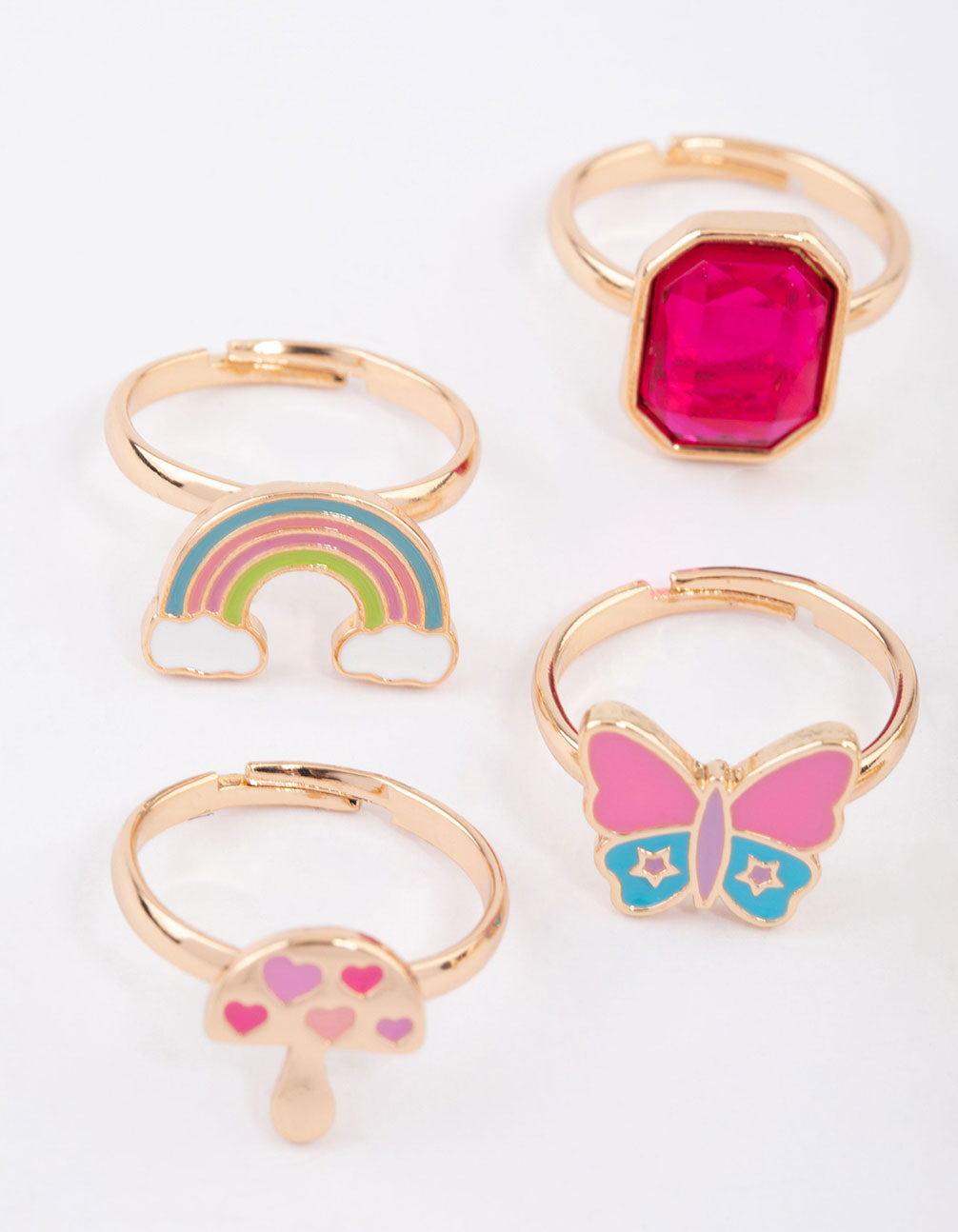 Kids Flower Garden Ring 6-Pack - Lovisa